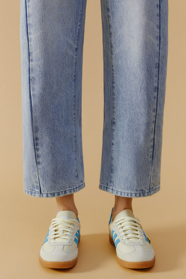 High-Line Straight Cropped Jeans (Turkish Cotton) – Hey Joanie