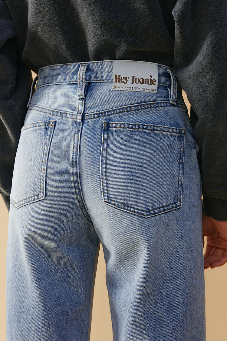 High-Line Straight Cropped Jeans (Turkish Cotton) – Hey Joanie